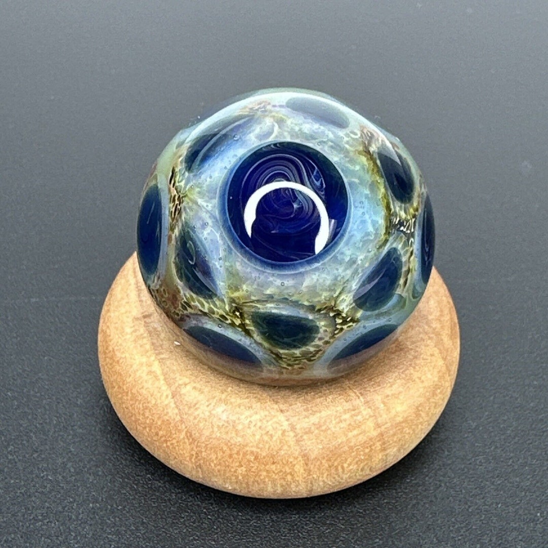 Contemporary Art Glass Marble Handmade MIB, 1.08, Dot Stacks, Speckles ...