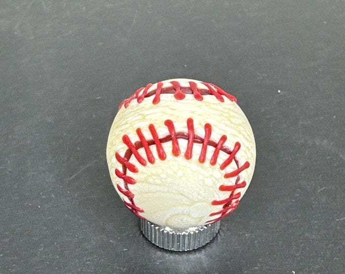 Handmade Contemporary Art Glass Marble 1.04" Baseball Lampwork MIB ...