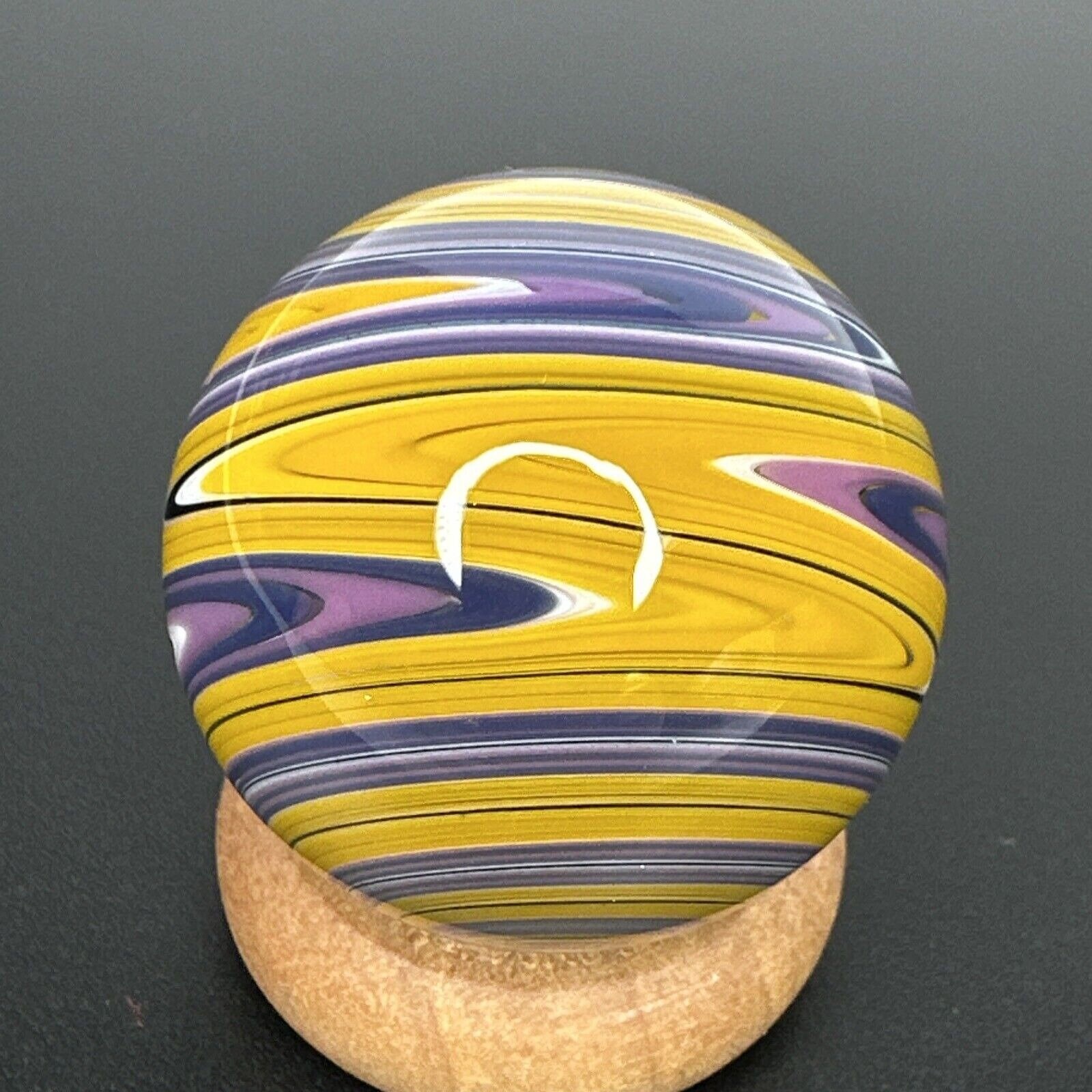 Contemporary Art Glass Marble Handmade 1.54 Wigwag MIB - Etsy