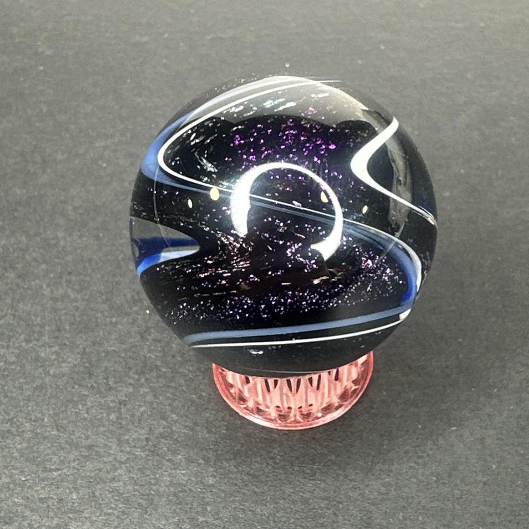 Contemporary Handmade Art Glass Marble 1.13