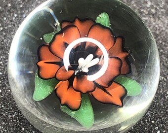 Contemporary Art Glass Marble Handmade 1.54 Wigwag MIB - Etsy