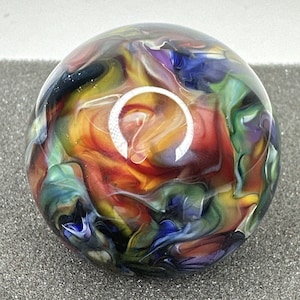 Contemporary Glass Art Handmade Marble 2.12 Abstract Color Swirl Blend ...
