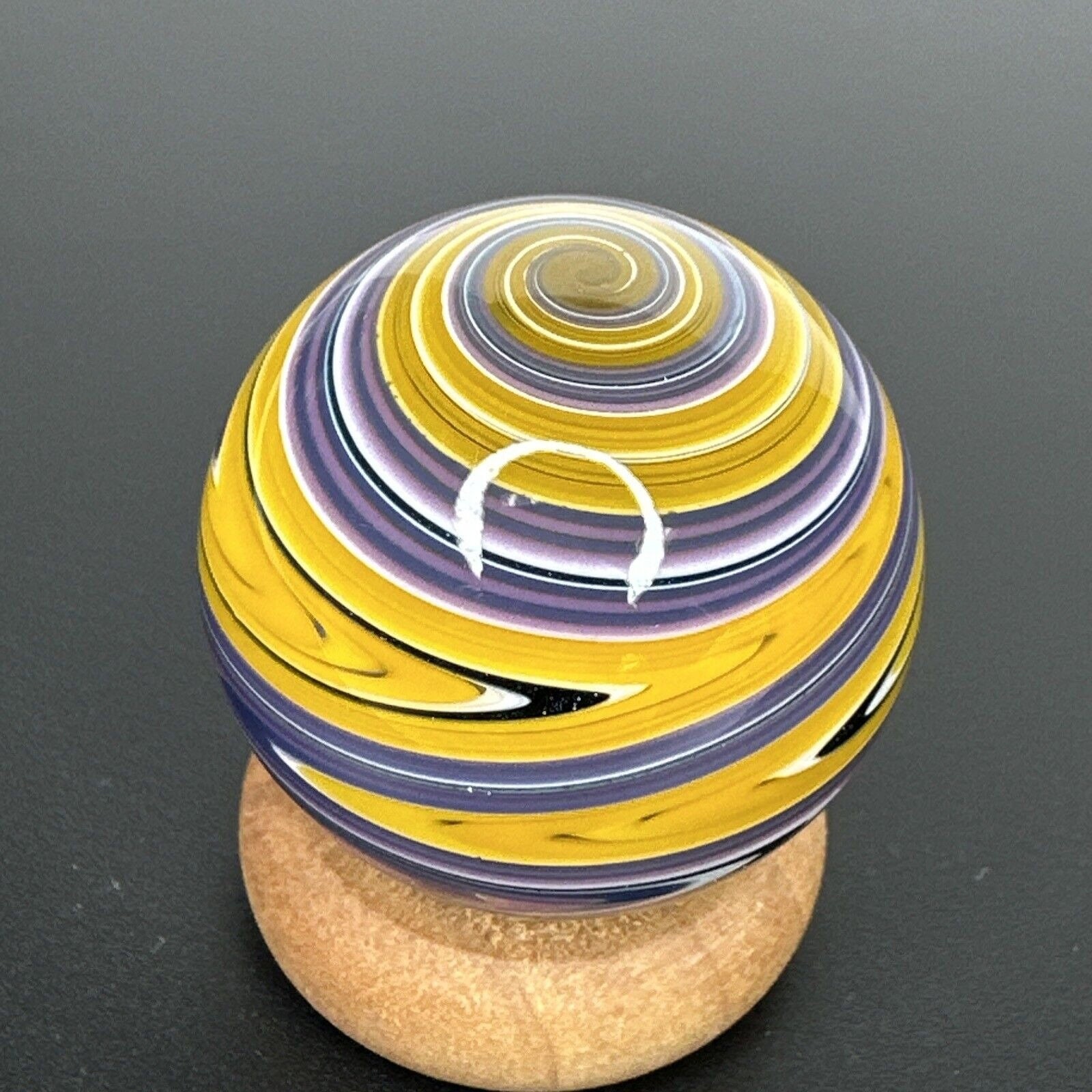 Contemporary Art Glass Marble Handmade 1.54 Wigwag MIB - Etsy