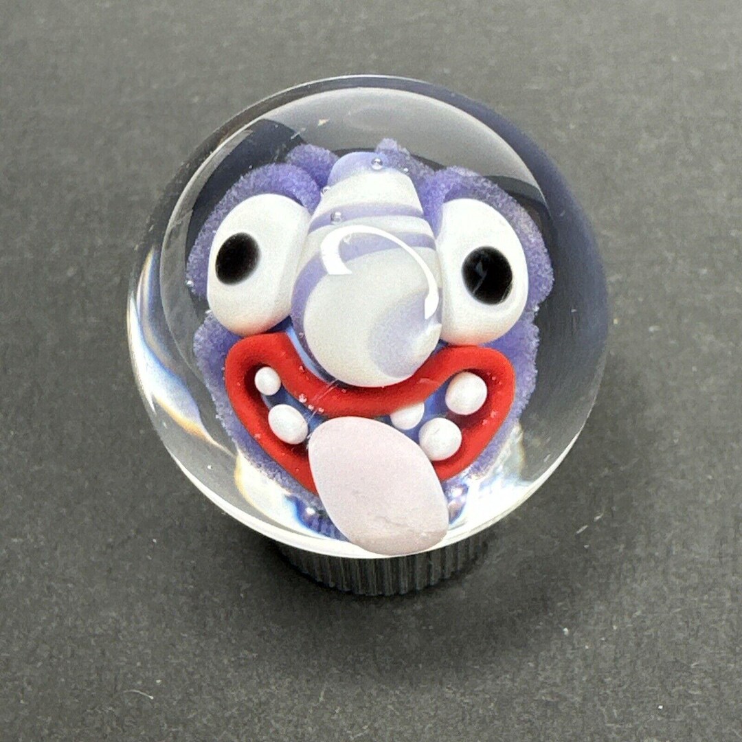 Handmade Contemporary Art Glass Marble 1.06 Blue/purple Monster MIB ...