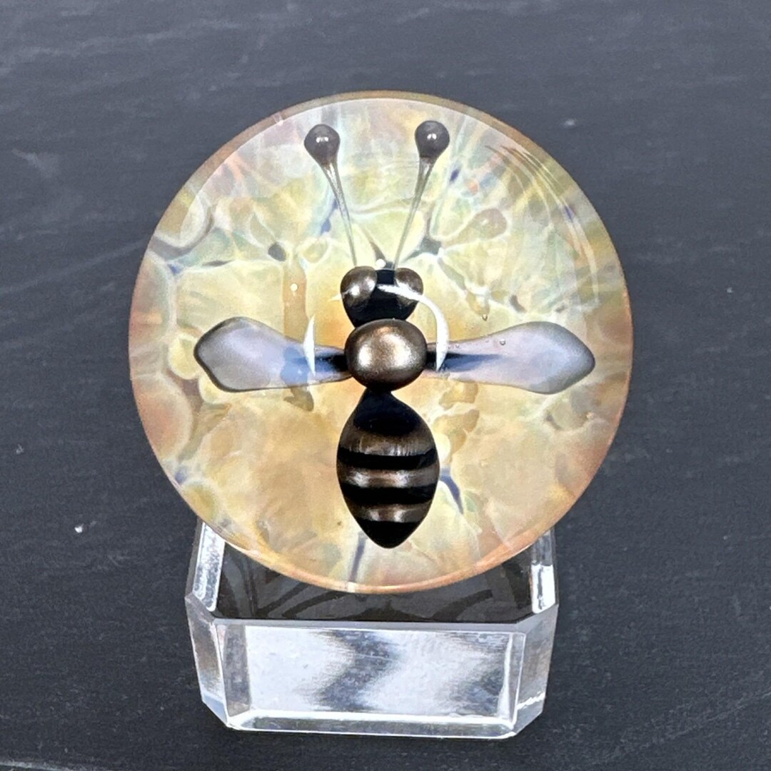 Contemporary Handmade Art Glass Marble 1.22