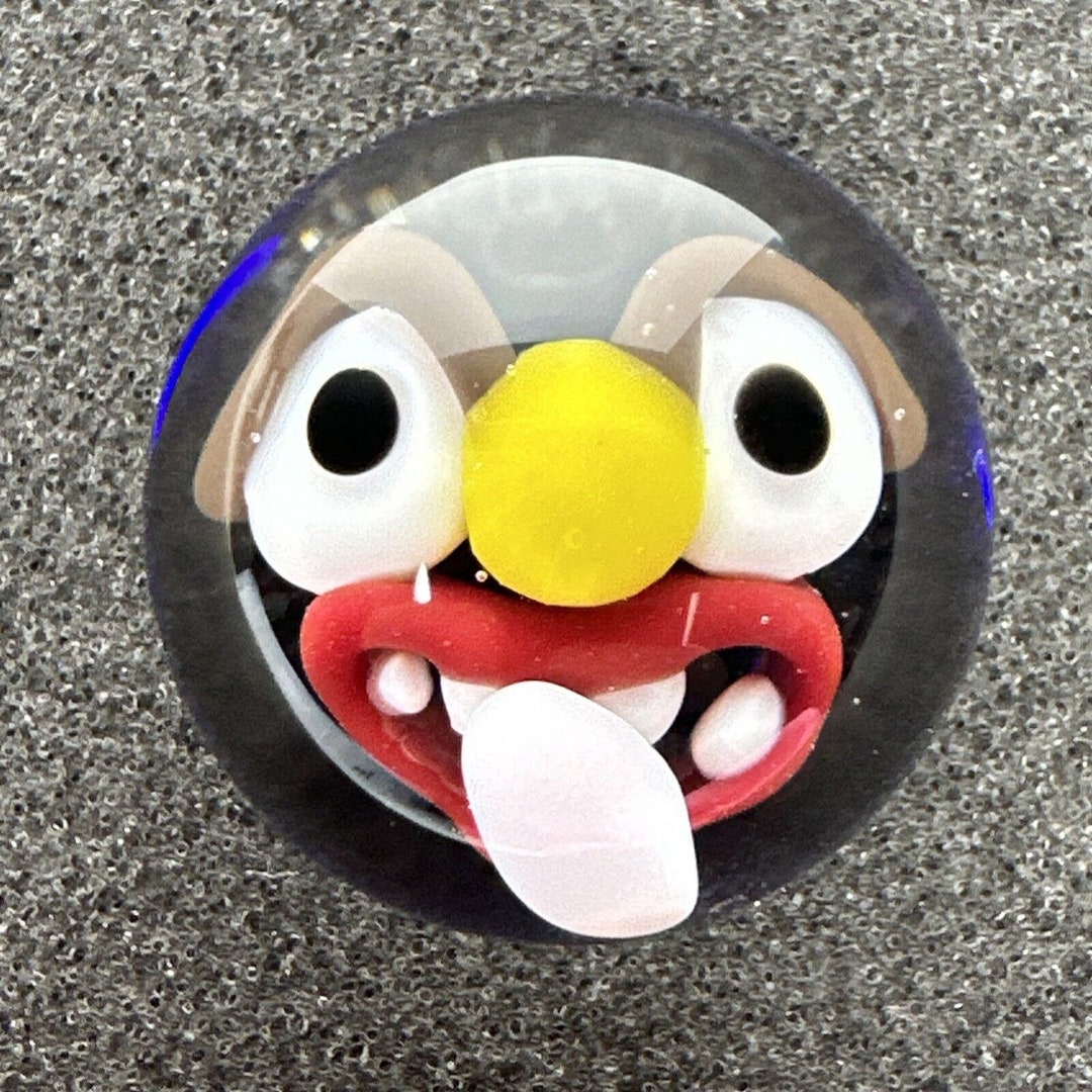 Contemporary Marble .92 Art Glass MONSTER Face Implosion - Etsy