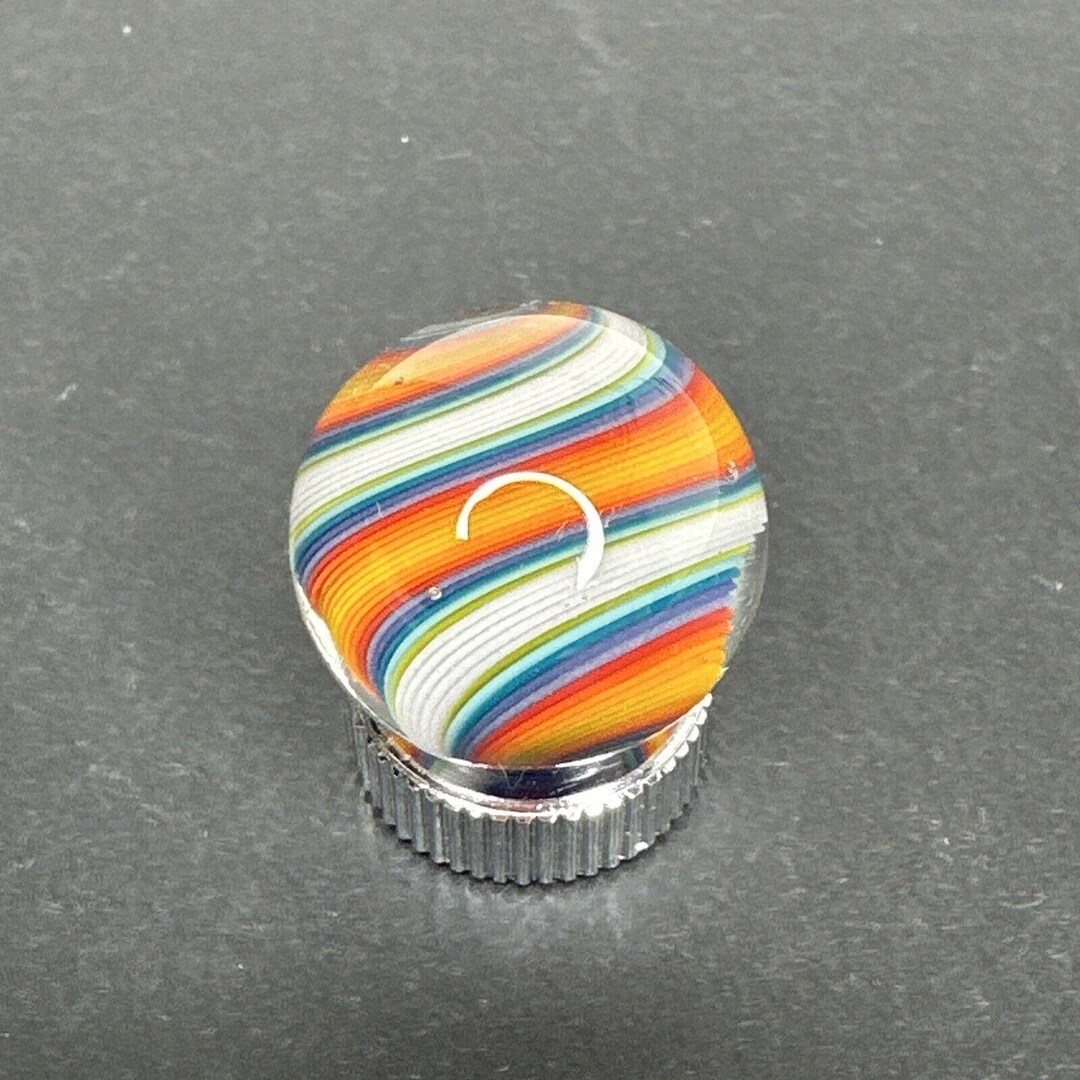 Contemporary Handmade Art Glass Marble .75 Multicolor Lampwork MIB UV ...