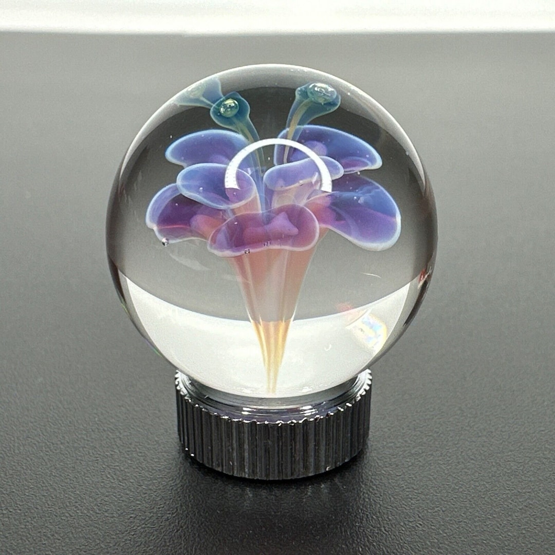Contemporary Art Glass Marble W/ Flower Implosion Core, 1 Size ...