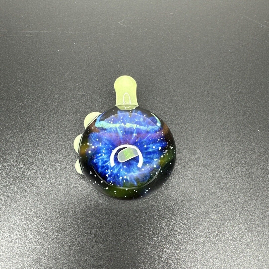 Handblown Art Glass Space Pendant Electric Floating Opal Handmade Heady ...