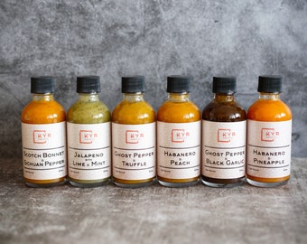 Hot Sauce Mini Sample Bottles - Etsy