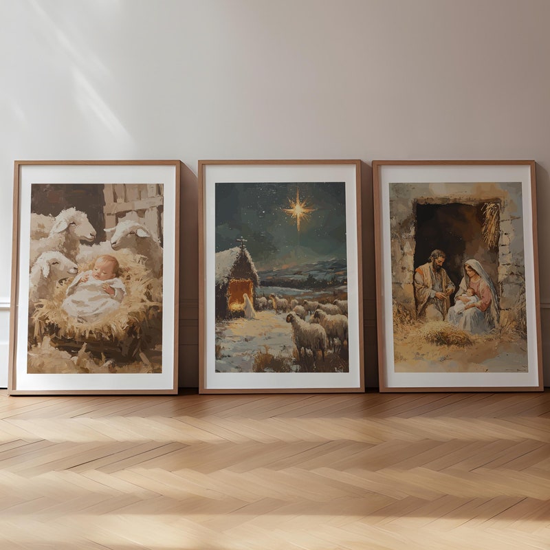 Nativity Print - Etsy