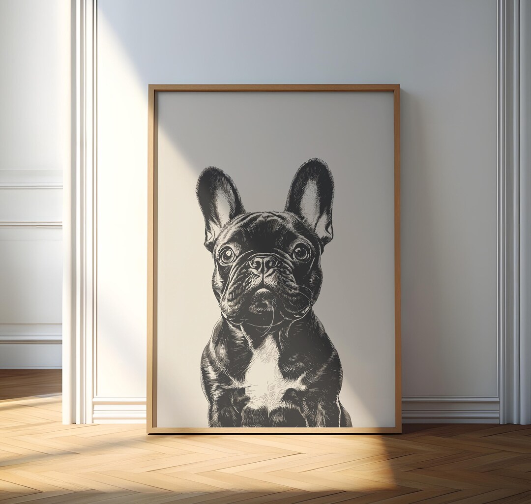 Frenchie Print, French Bulldog Poster, Dog Wall Art Decor, Pet Frenchie ...