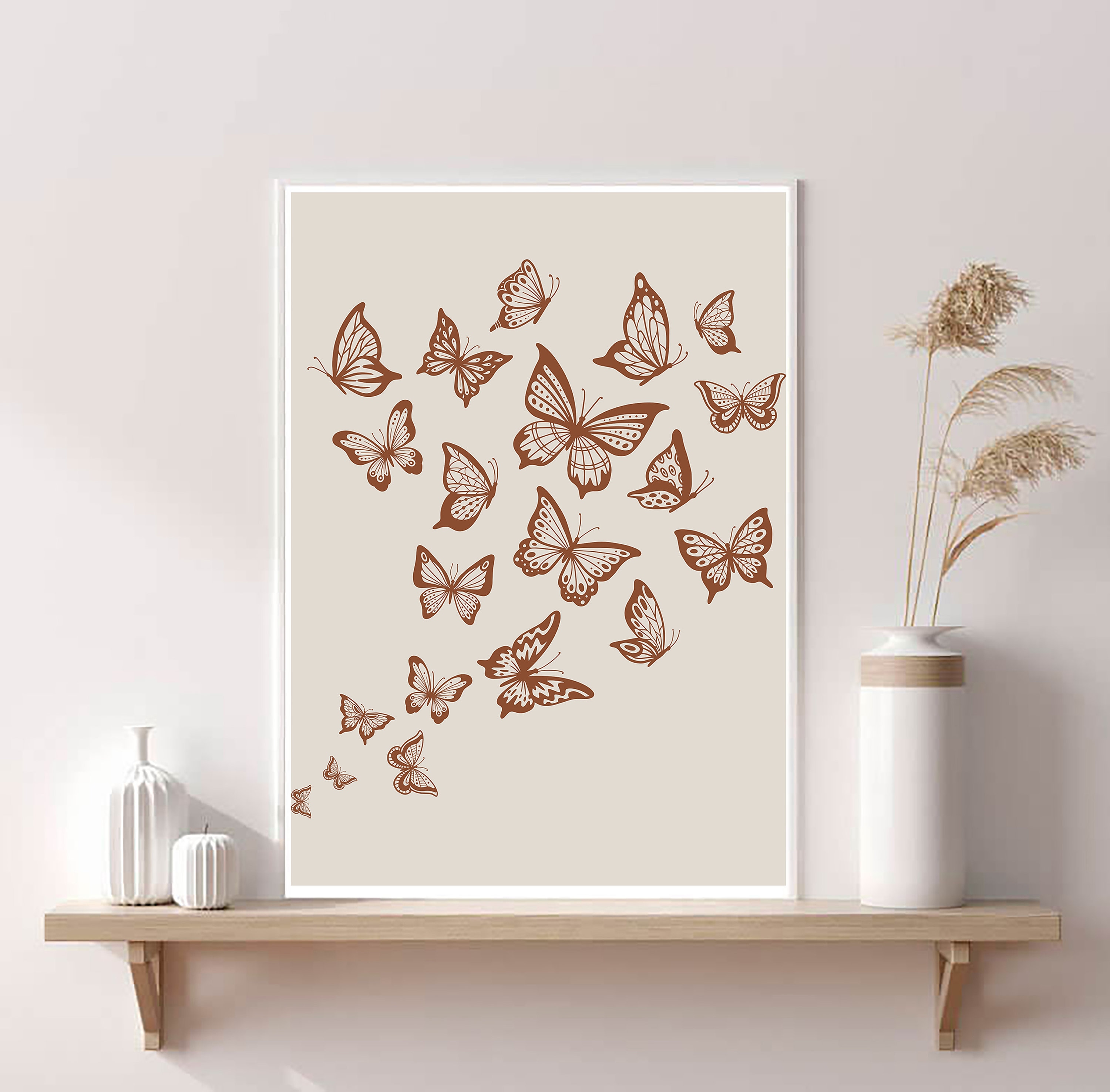 Butterfly Art Print Abstract Butterfly Print Butterfly Boho - Etsy