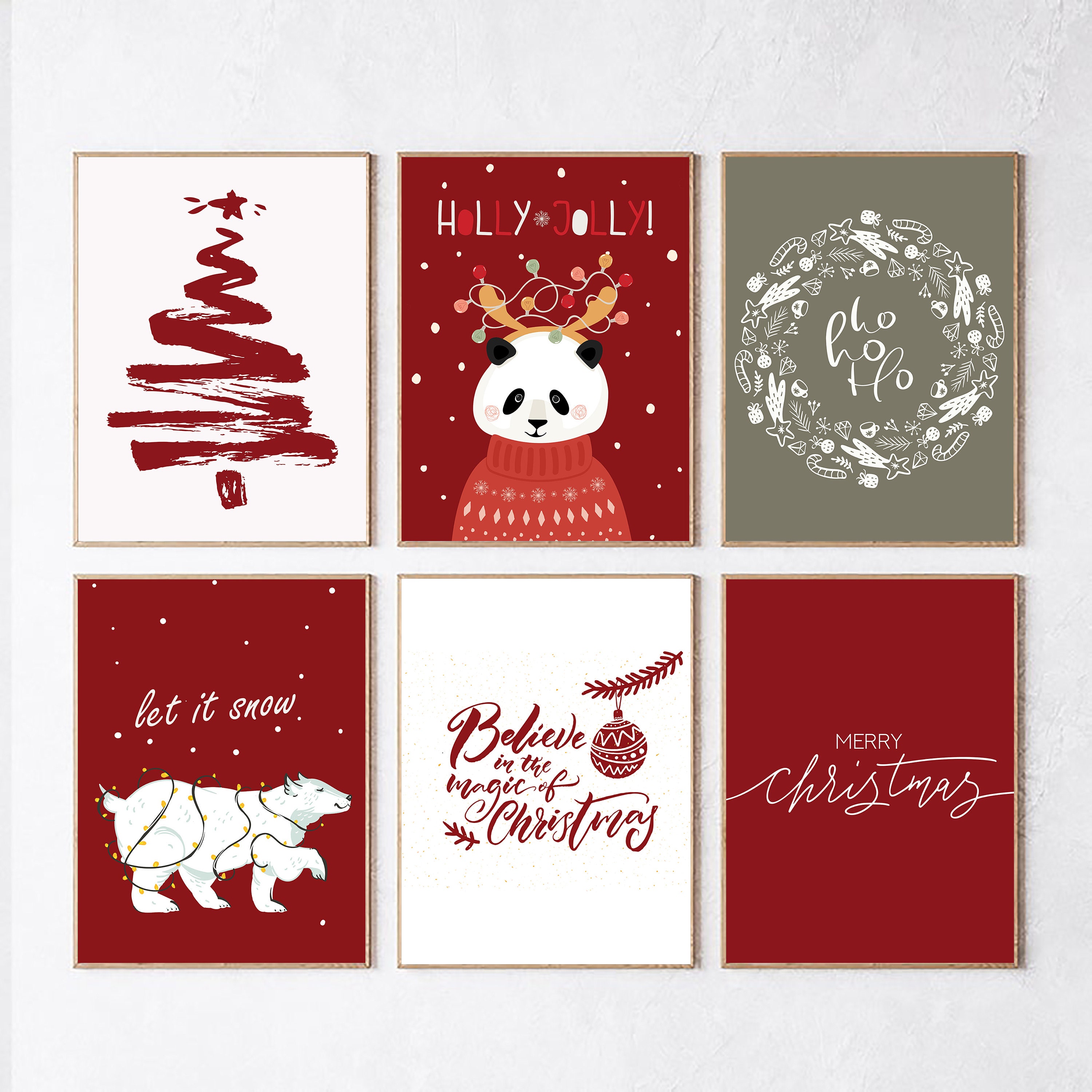 Christmas Mega Bundle Set of 15 Printables Boho Christmas - Etsy