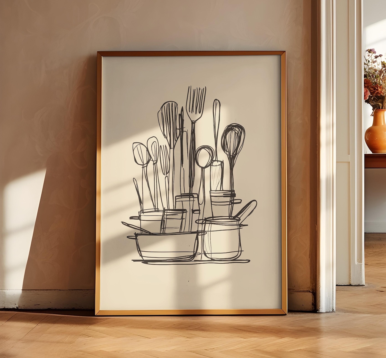 Rustic Utensils Poster, Kitchen Vintage Prints, Farmhouse Kitchen Decor ...