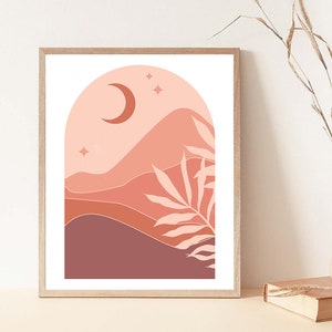 Boho Print Set of 6, Boho Gallery Wall Prints, Boho Gallery Wall Set ...
