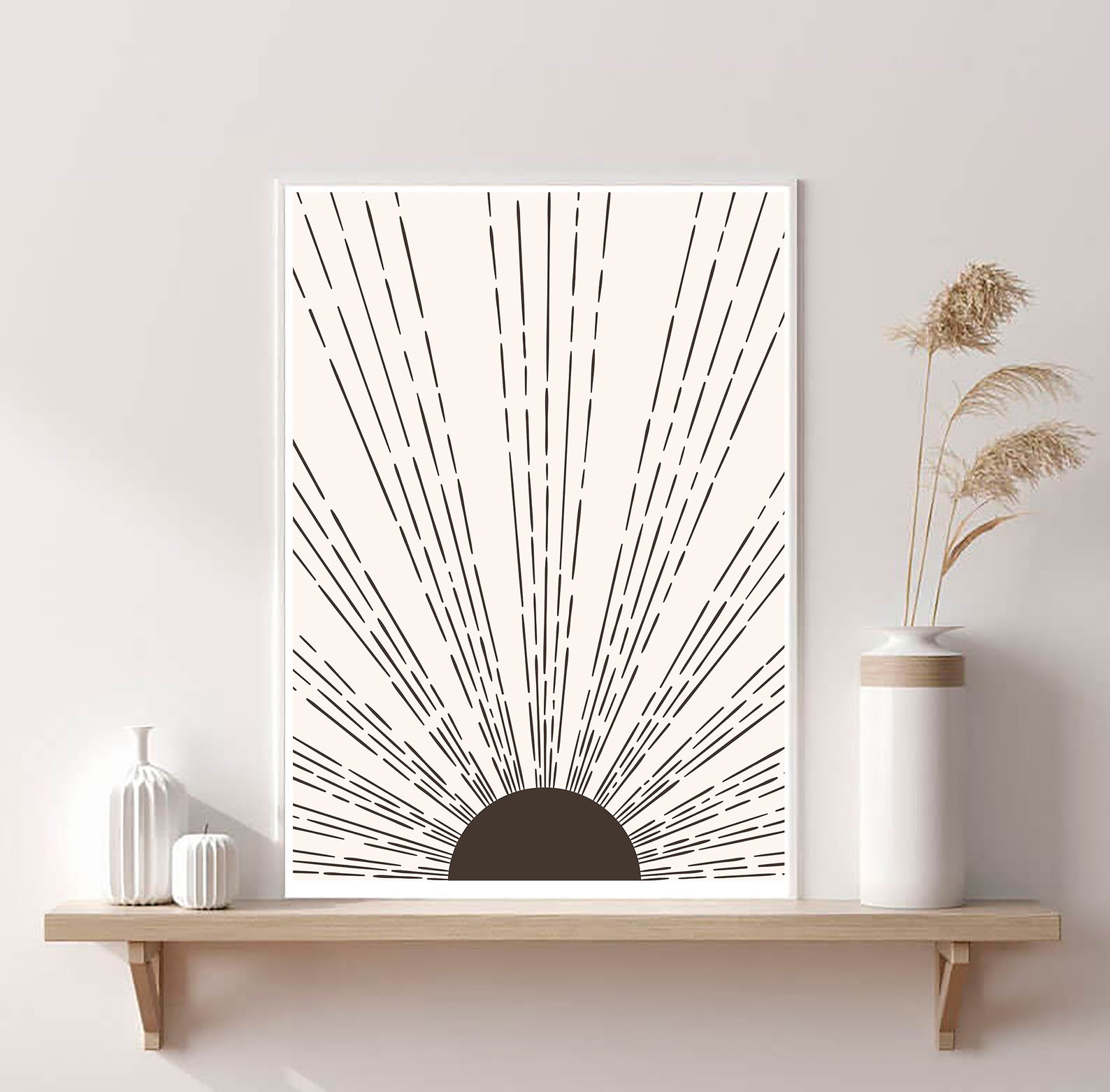 Sun Abstract Digital Art Boho Abstract Print Abstract Sun - Etsy UK