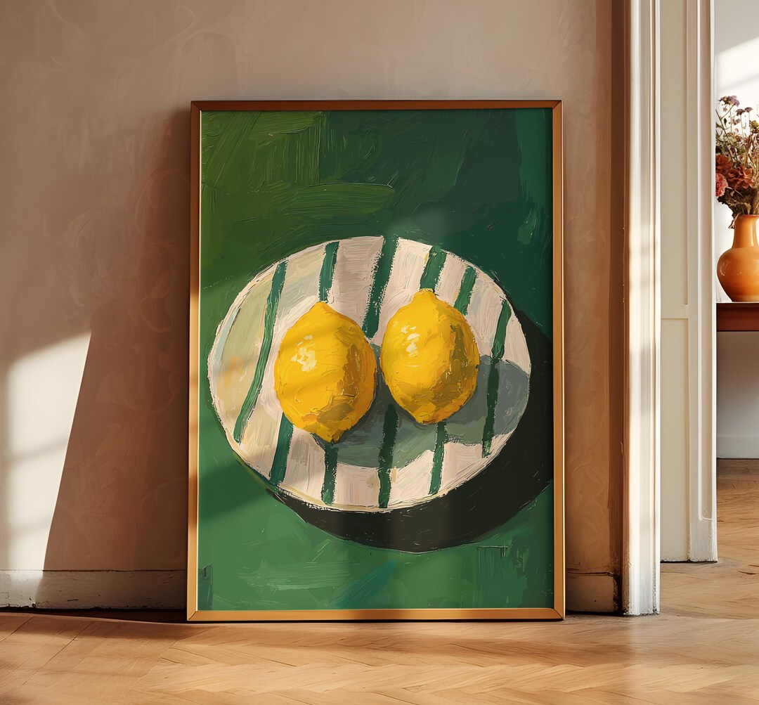 Lemon Kitchen Print: Trendy Farmhouse Food Art (digital Download) - Etsy