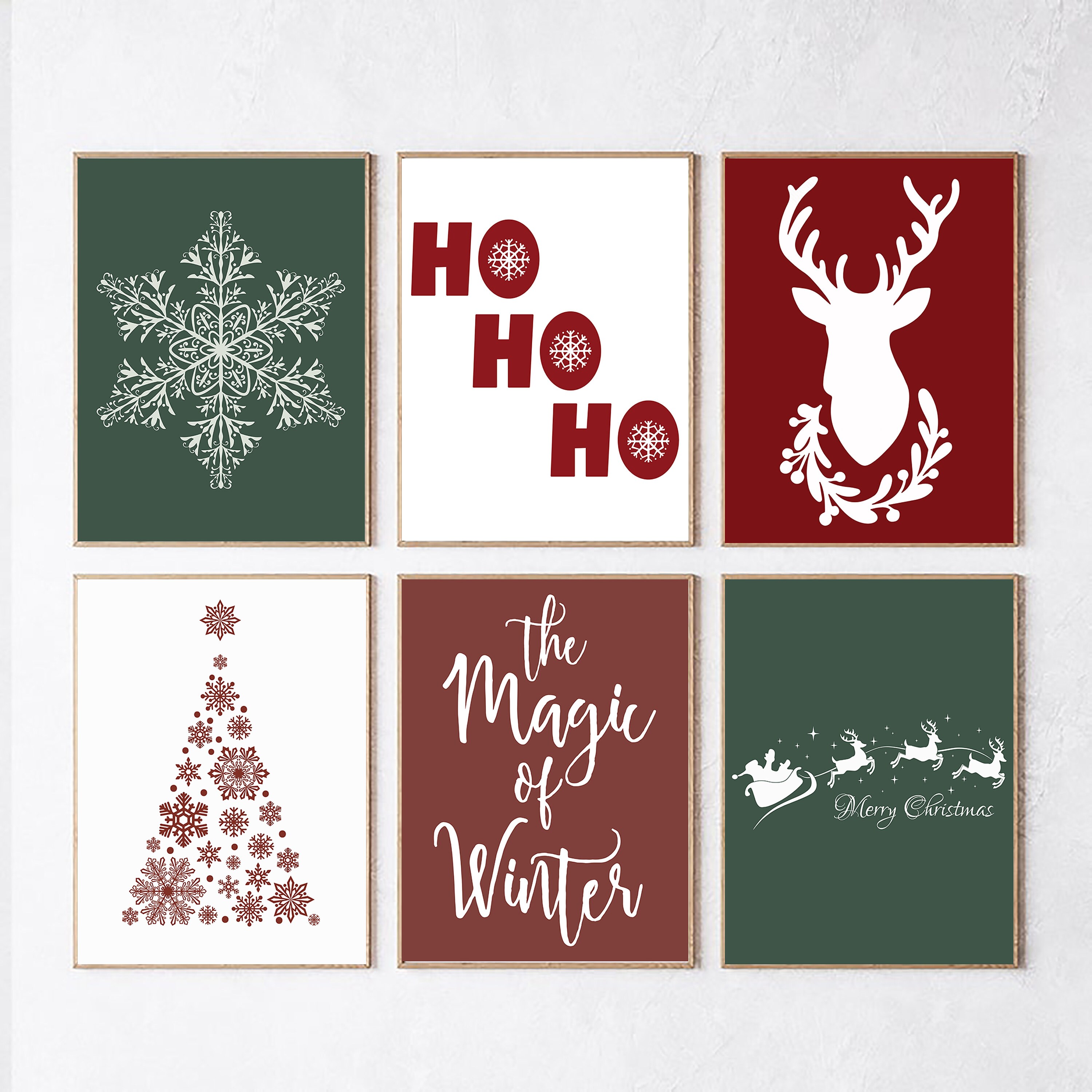 Christmas Mega Bundle Set of 15 Printables Boho Christmas - Etsy