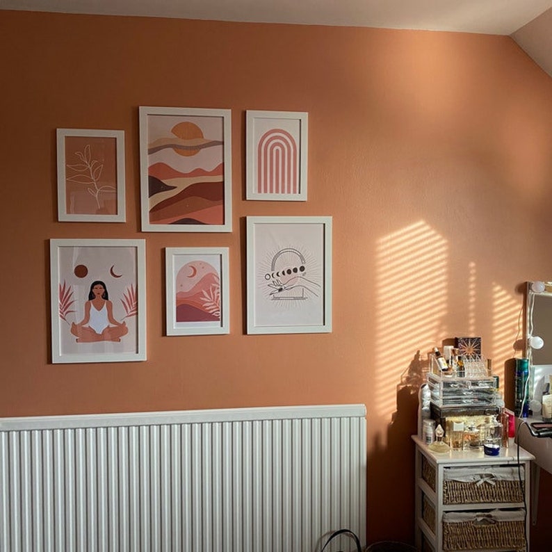 Boho Print Set of 6 Boho Gallery Wall Prints Boho Gallery | Etsy