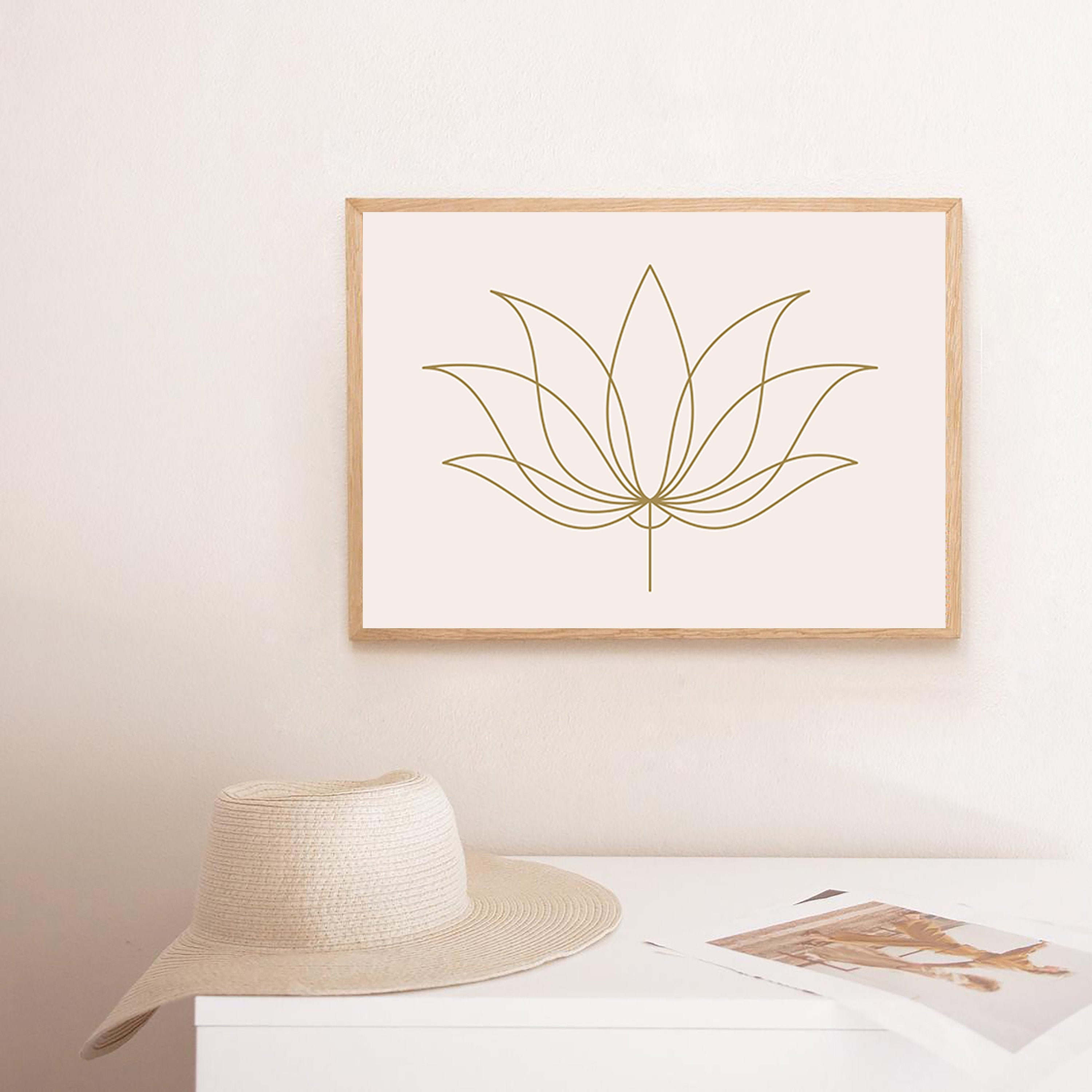 Lotus Flower Lotus Flower Wall Art Lotus Print Botanical | Etsy