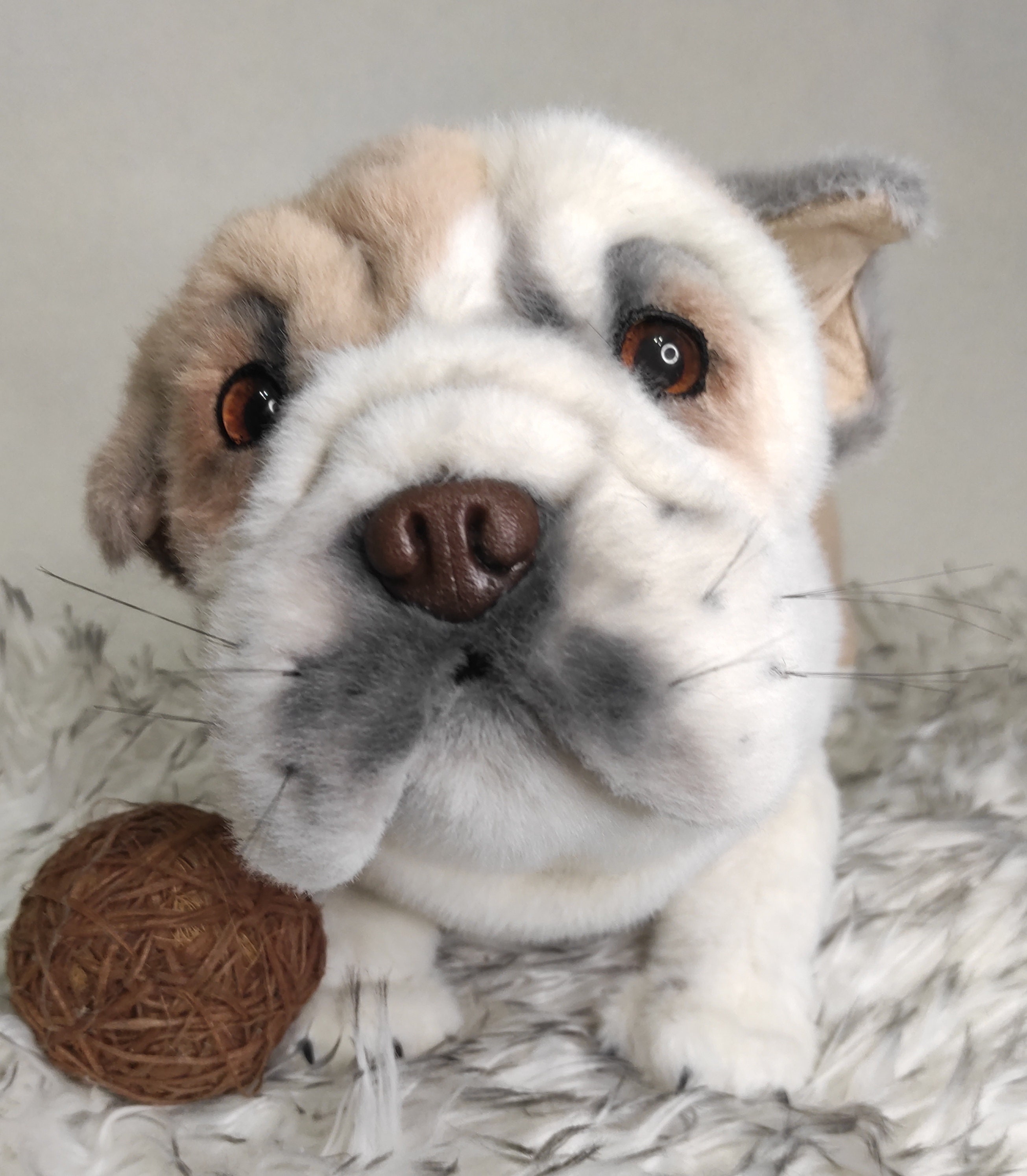 English Bulldog toyLifelike teddy dogsSoft Sculptural Animal | Etsy