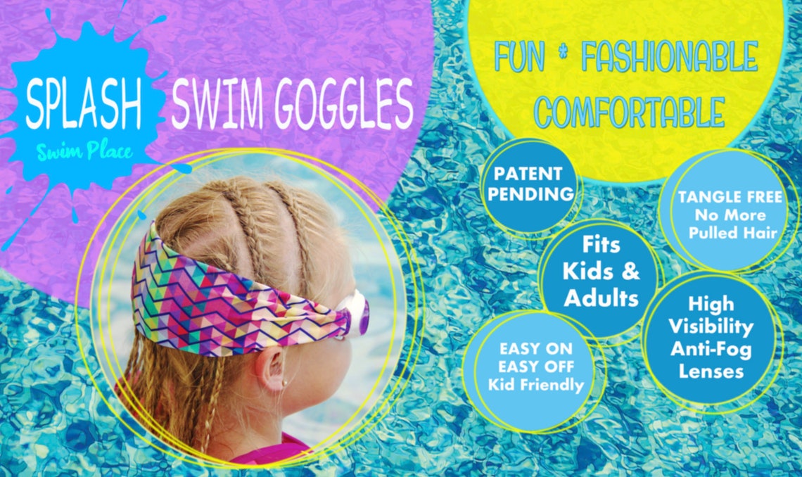 Pink Solid No-tangle Adjustable Swim Mask or Swim Goggles for - Etsy