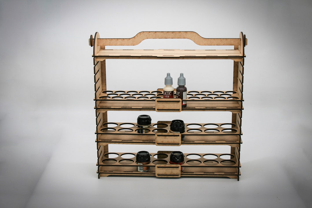 Vertical Paint Storage Rack for Model Painting, Compatible With Several ...