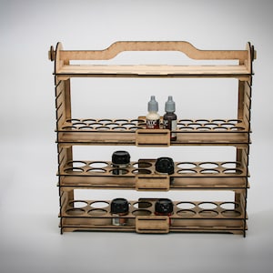 Vertical Paint Storage Rack for Model Painting, Compatible With Several ...