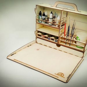 MEGA Portable Paint Station, Modular Shelves and Storage Compatible ...