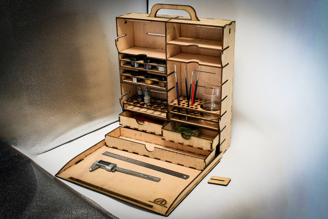 GIGA Portable Paint Station, Modular Shelves and Storage Compatible ...