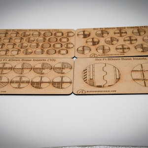 MDF Miniature Base Inserts, Wargaming Scenery - Etsy