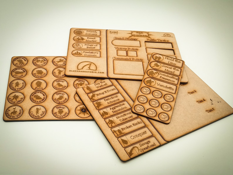 AOS Warhammer Age of Sigmar Control Board and Tokens With Command ...