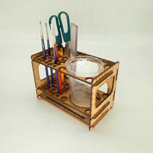 Brush and Tool Holder With Water Cup Creative Gift Compact - Etsy
