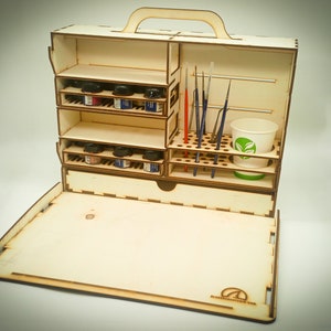 MEGA Portable Paint Station, Modular Shelves and Storage Compatible ...