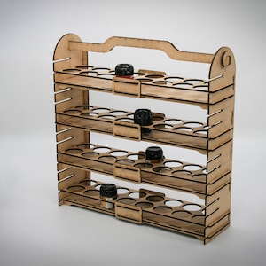 Vertical Paint Storage Rack for Model Painting, Compatible With Several ...