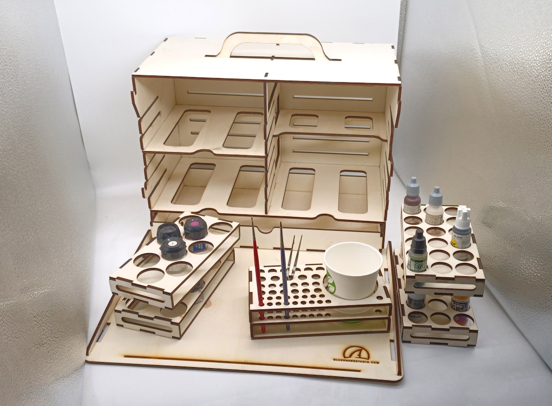 Beast Portable Paint Station, Modular Shelves & Storage Compatible With ...