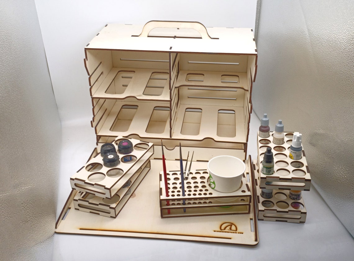 Beast Portable Paint Station Modular Shelves & Storage - Etsy