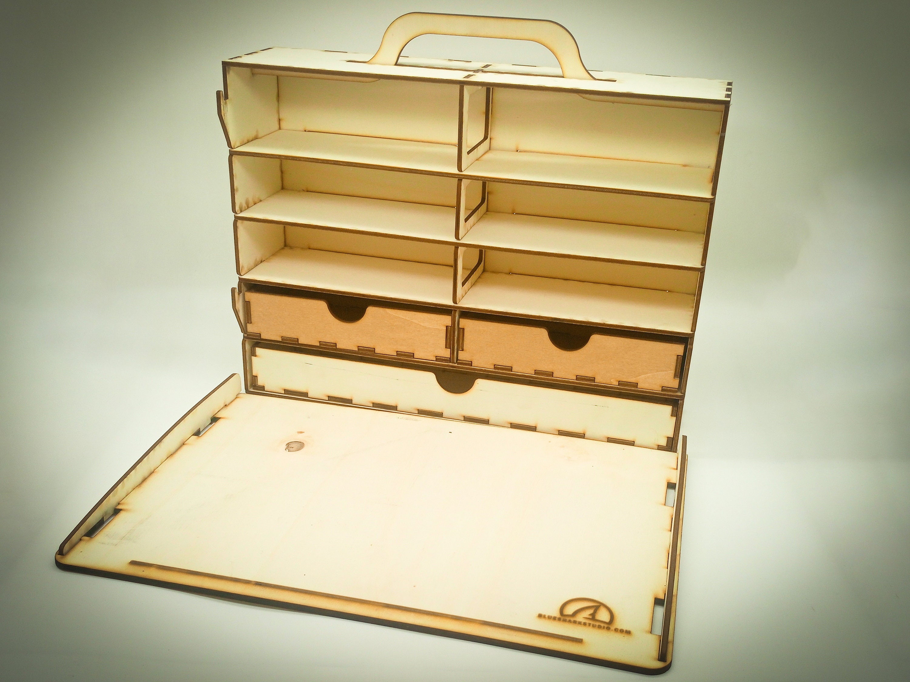 MEGA Portable Paint Station, Modular Shelves and Storage Compatible ...