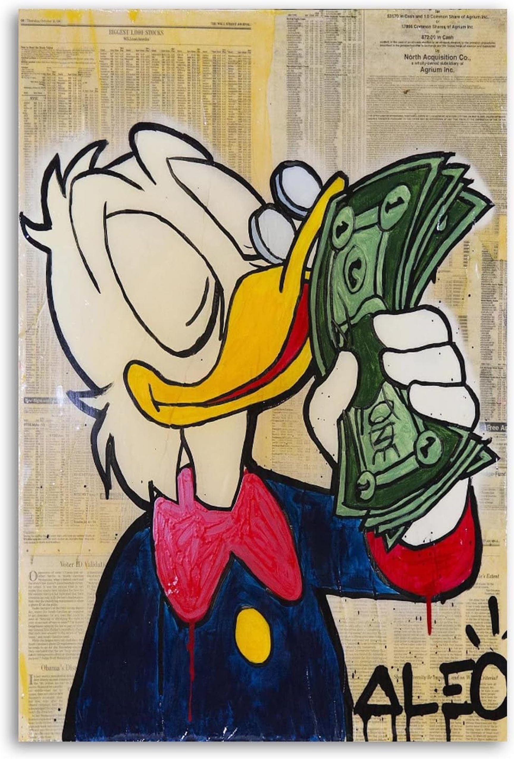 Donald Duck Painting