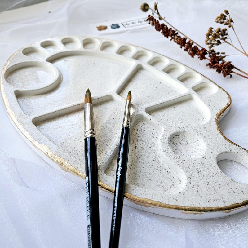 Handmade Ceramic Paint Palette - Etsy
