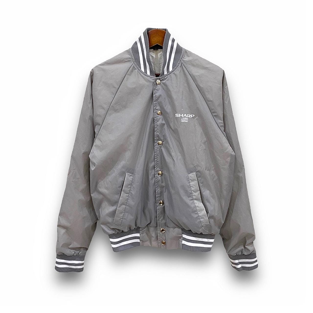 Vintage 90s Sharp Disc Compact Digital Audio Windbreaker Jacket ...