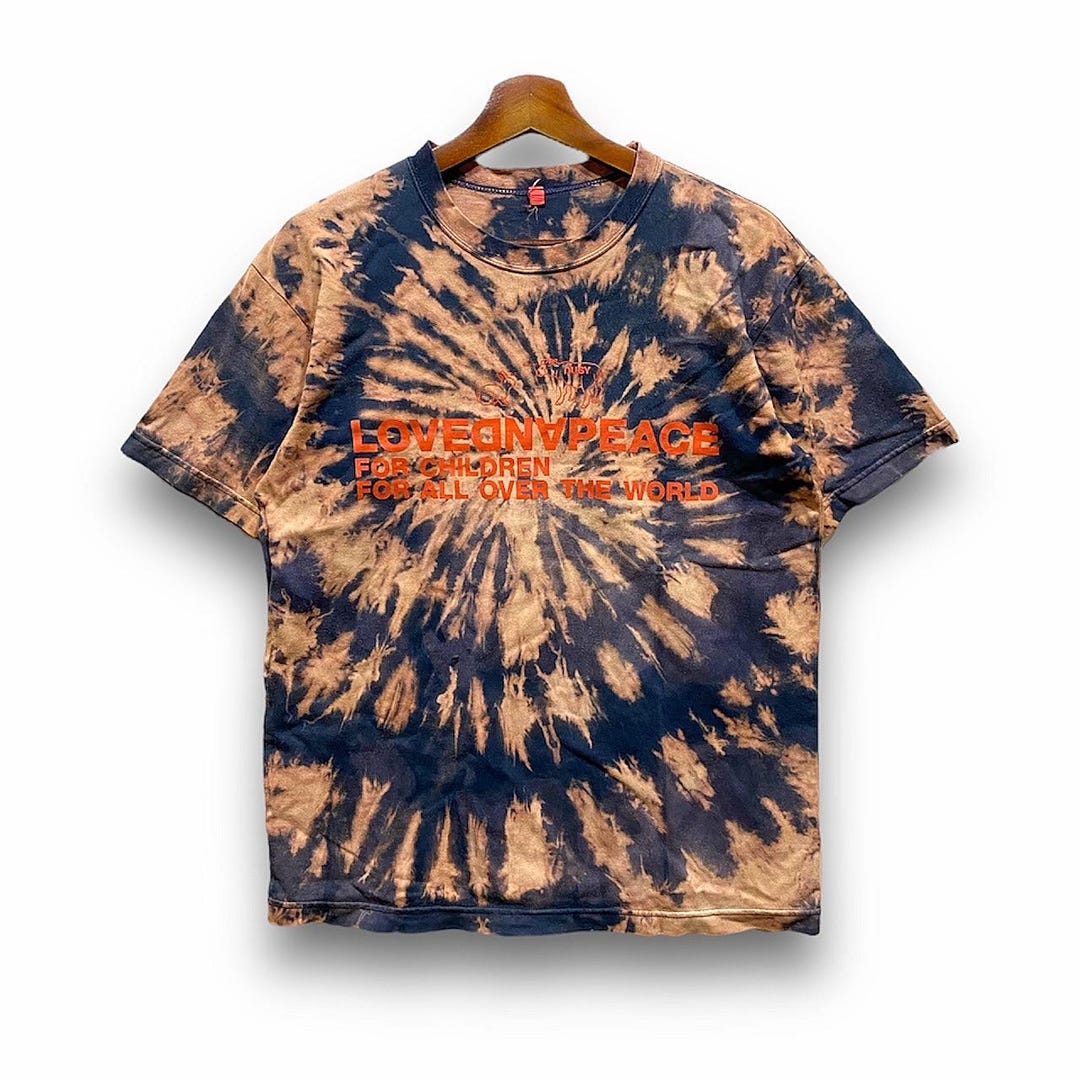 Vintage Y2K Nusy Japan Brands Tye Dye Acid Wash T Shirts Streetwear ...