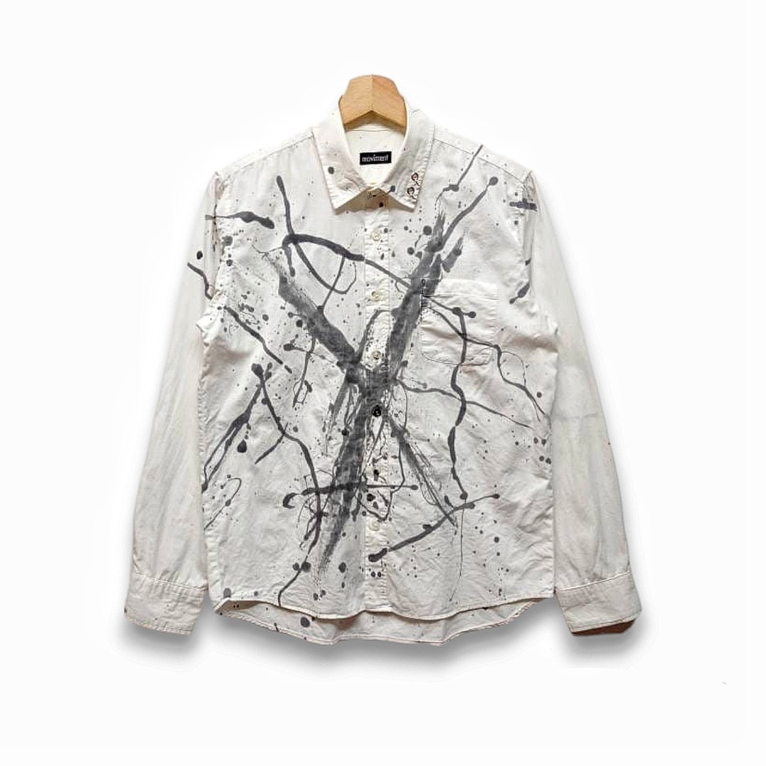 Vintage Y2K Moviment Japan Punk Design Splash Paint Shirts Streetwear ...