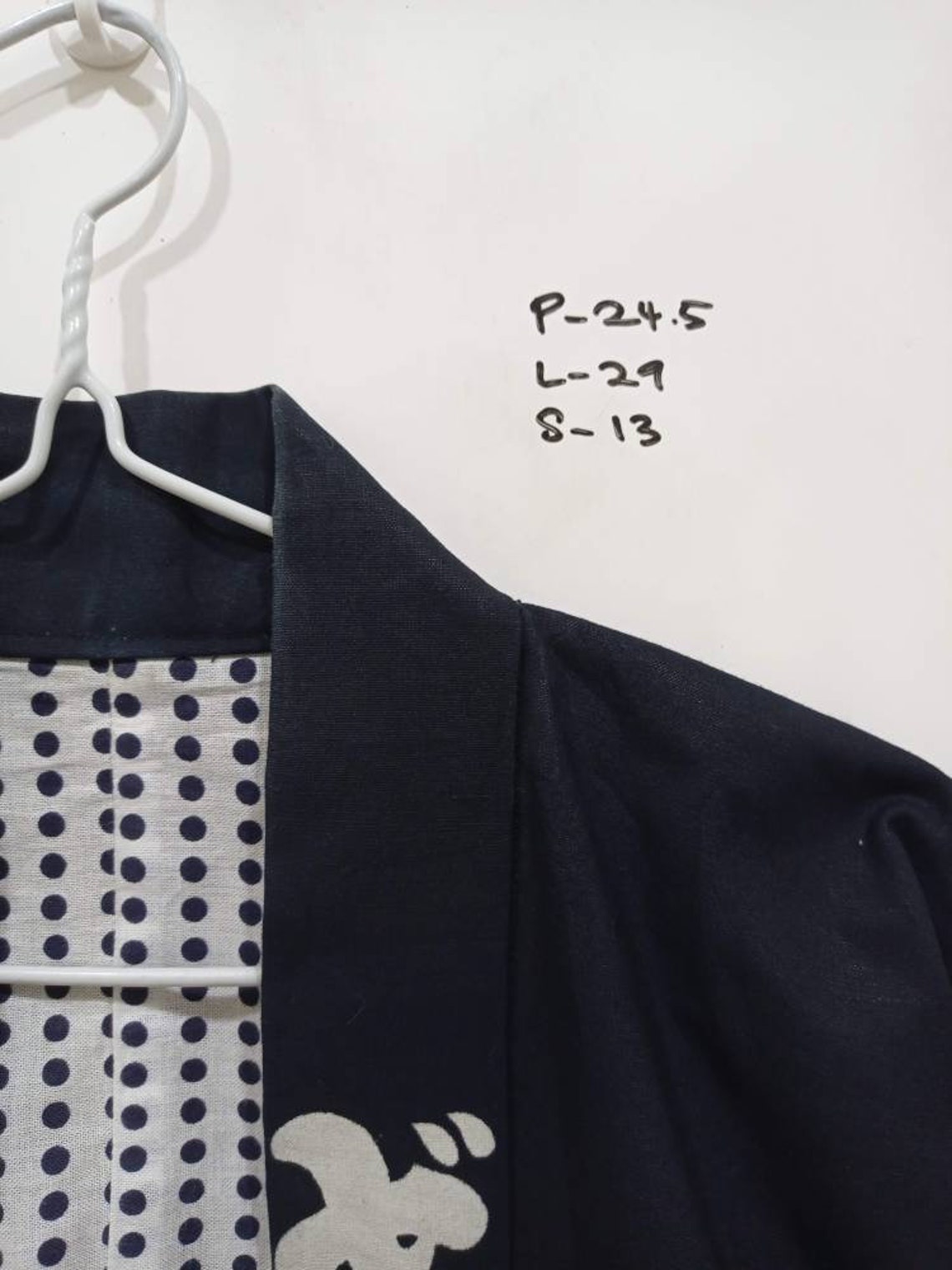 Vintage Indigo Yukata - Rare Yukata - Noragi Jacket - Vintage Japanese ...