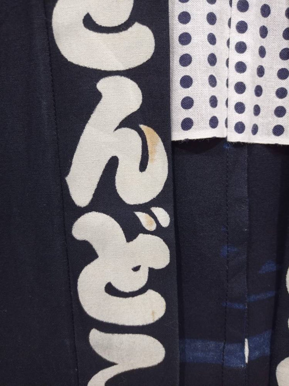 Vintage Indigo Yukata - Rare Yukata - Noragi Jacket - Vintage Japanese ...