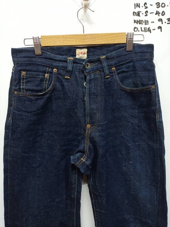 Vintage Edwin Japan Selvage Straight cut Denim Jeans … - Gem