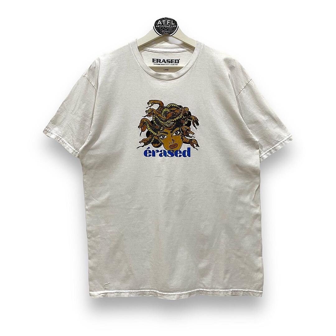 Vintage Y2K Erased Brand T Shirts Streetwear Size L - Etsy