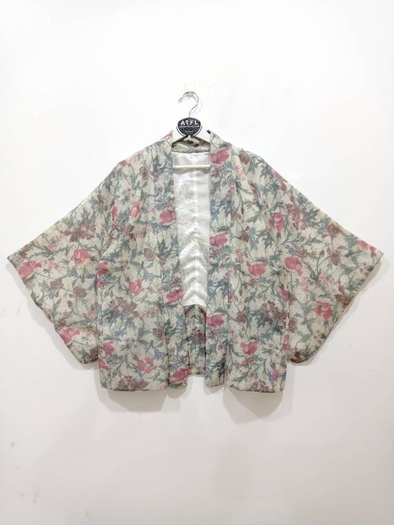 vintage haori floral noragi - Gem