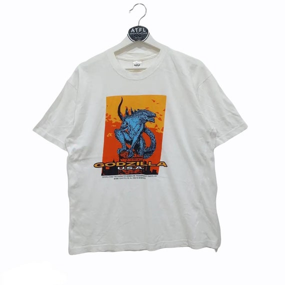 Vintage 90s Godzilla Aesthetic T shirts Streetwear Si… - Gem